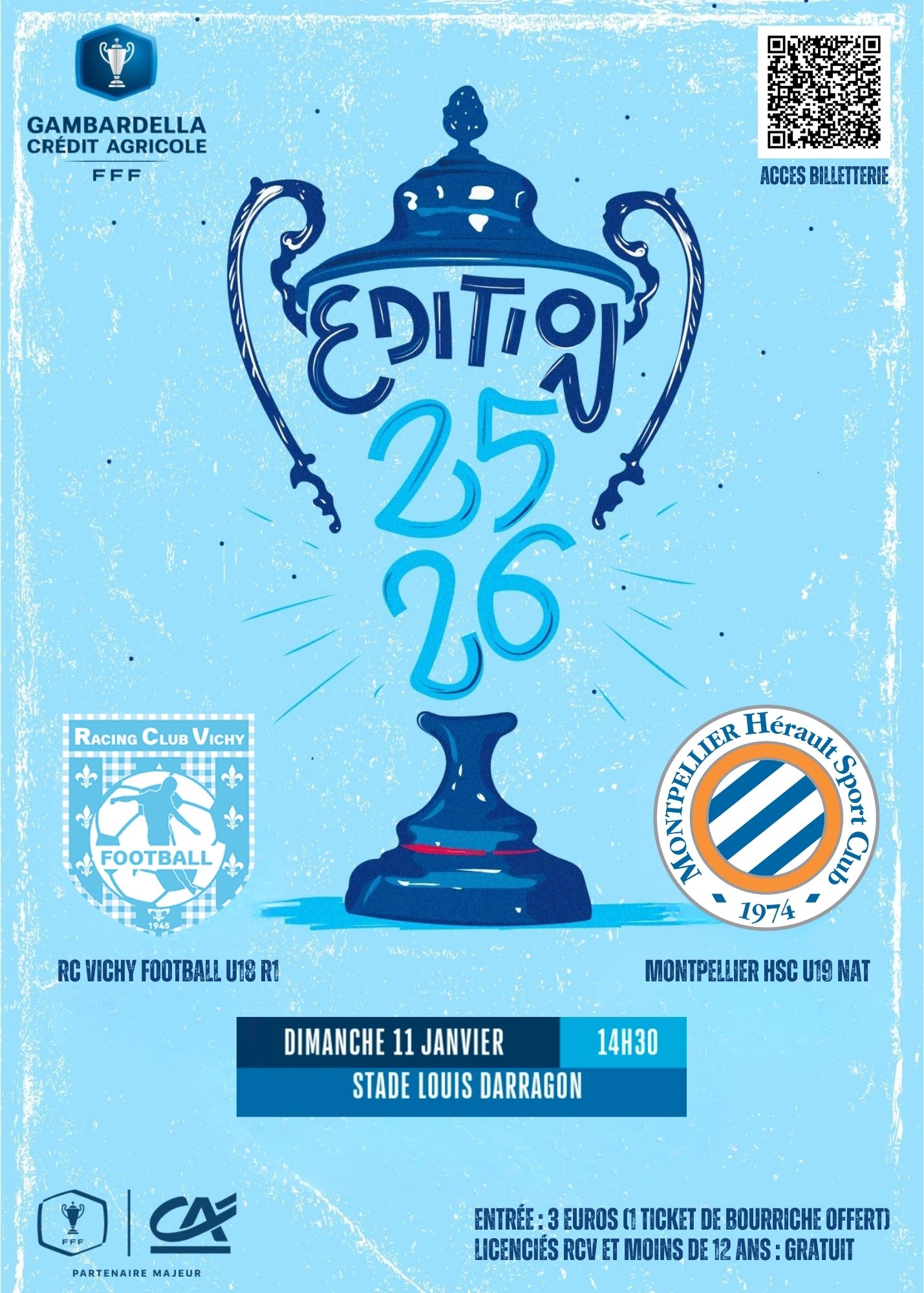 32es de finale Coupe Gambardella RC Vichy Football - Montpellier HSC ...